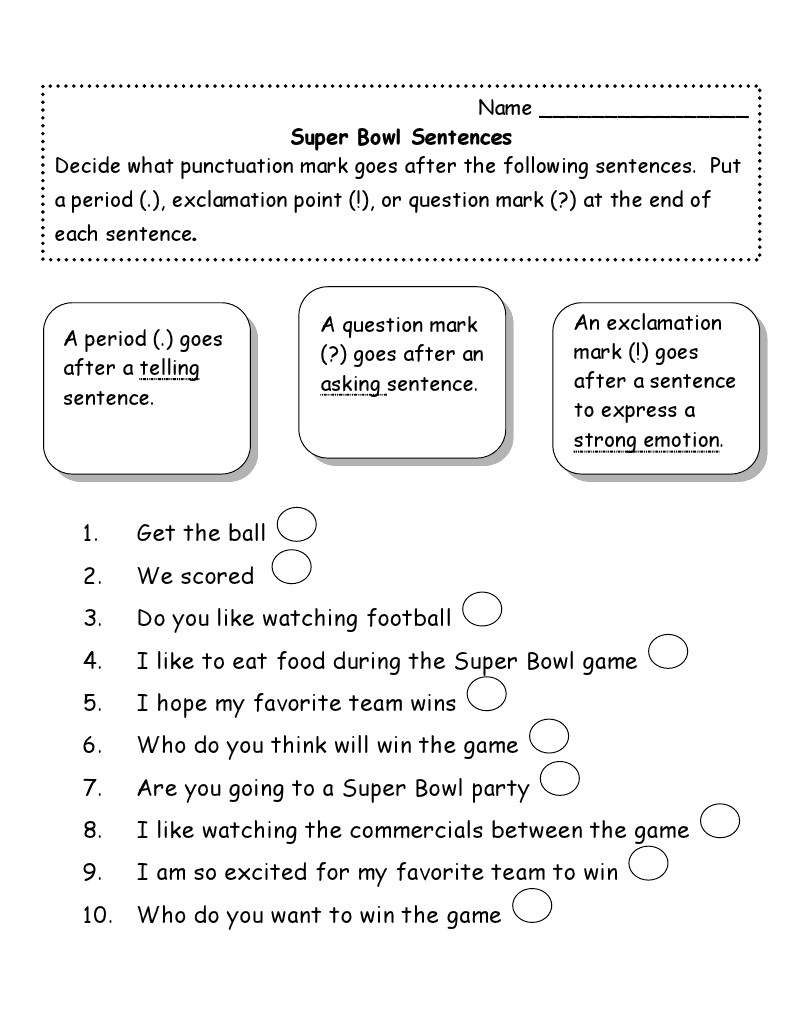 First Grade Funtastic: Super Bowl Sunday