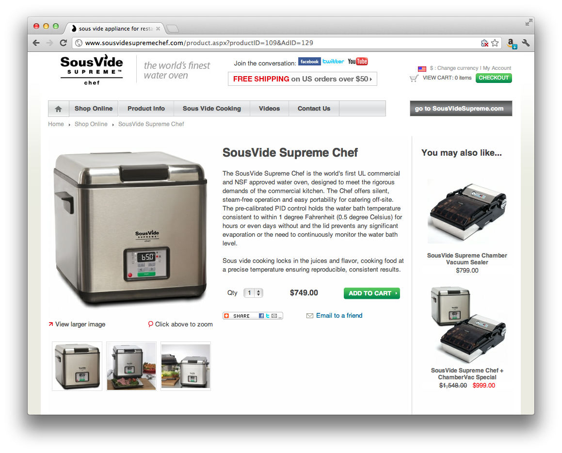 Medellitin: SousVide Supreme Chef