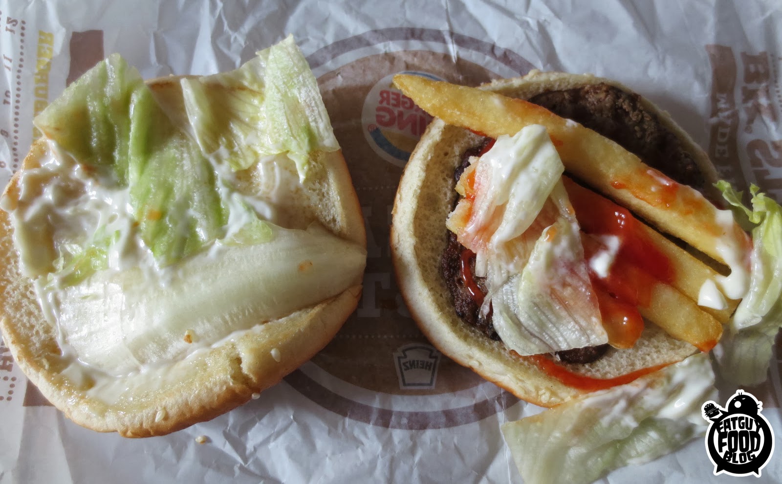 FATGUYFOODBLOG: Burger King's Fry Burger and Satisfries: FRENCH FRY ...
