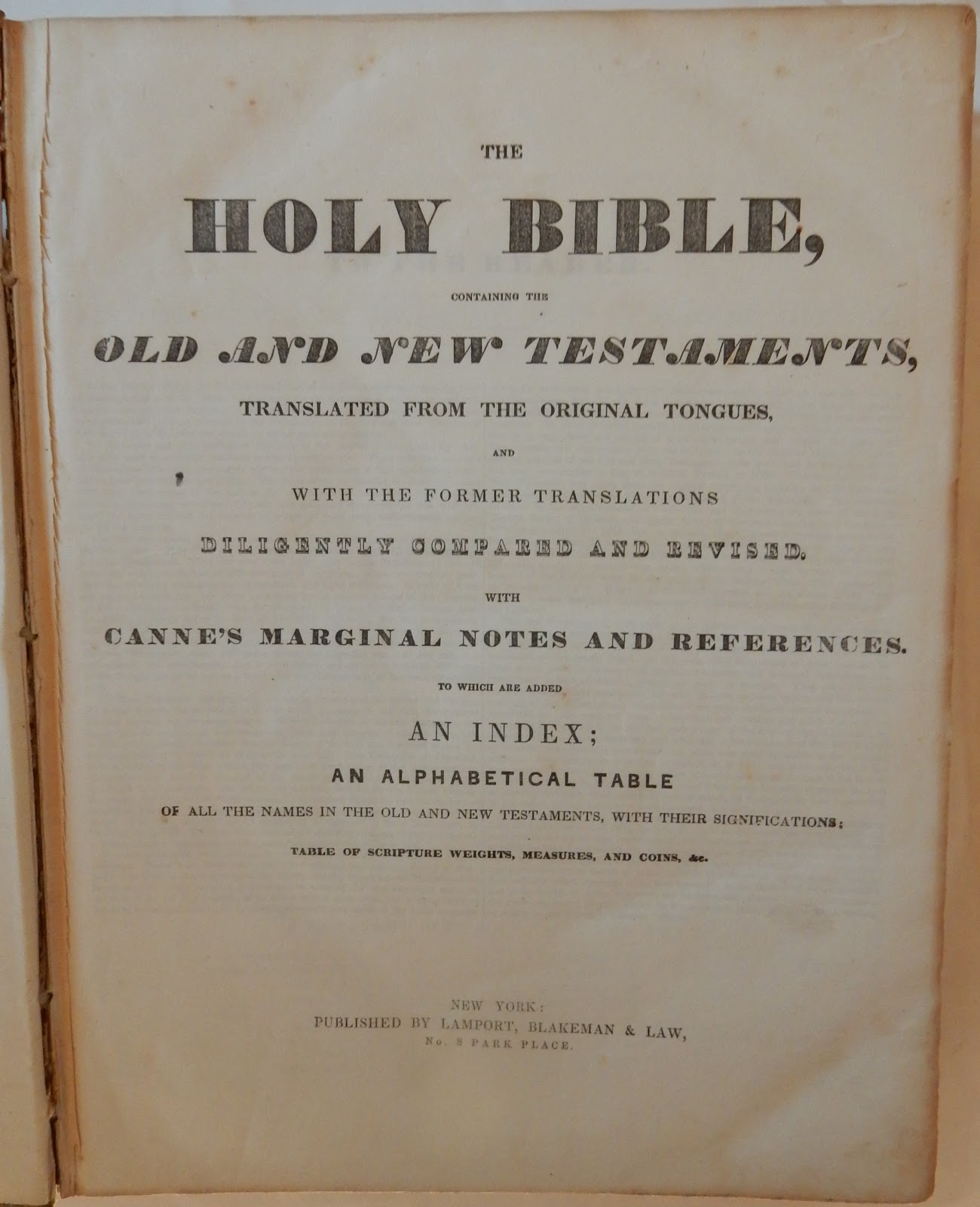 Heirlooms Reunited: Bible of John Jay McClellan and Lydia Gilman ...