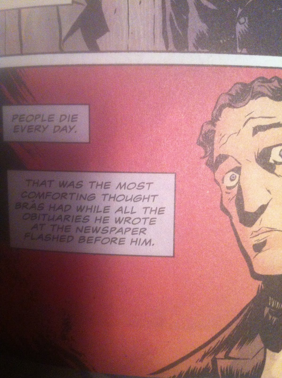 UW Comics Theory Class Blog: Daytripper: A Quick Quip About Caption Boxes