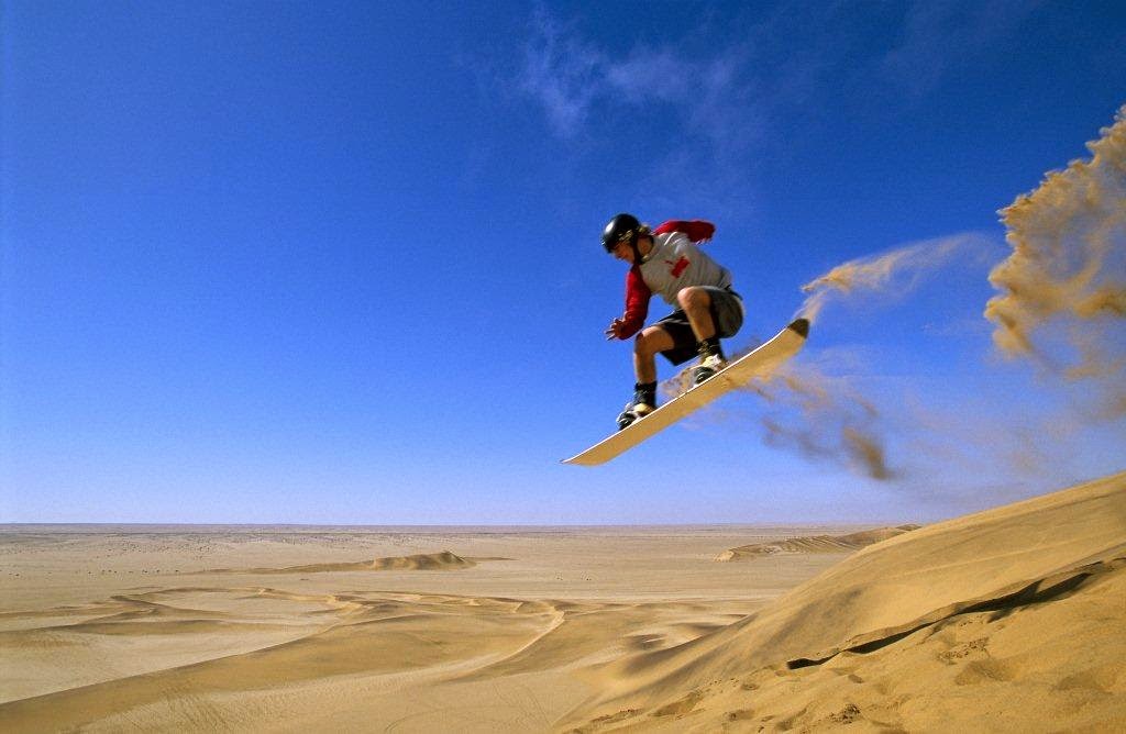 News from Southern Africa & Namibia: Namibia, Swakopmund: sandboarding ...