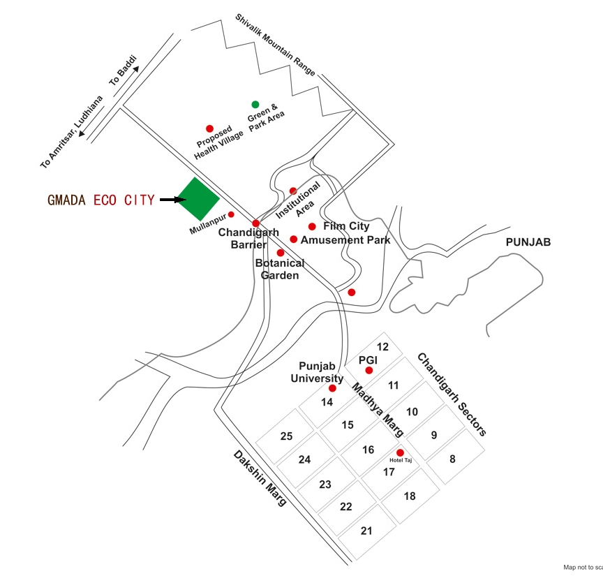Location Map GMADA Eco City ~ Gmada Eco City New Chandigarh