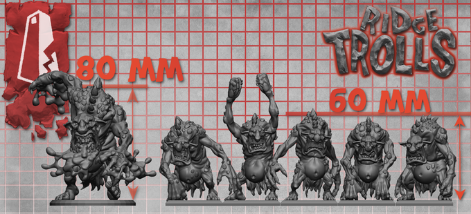 Wargame News and Terrain: Tower Miniatures: New Fantasy Ridge Trolls ...