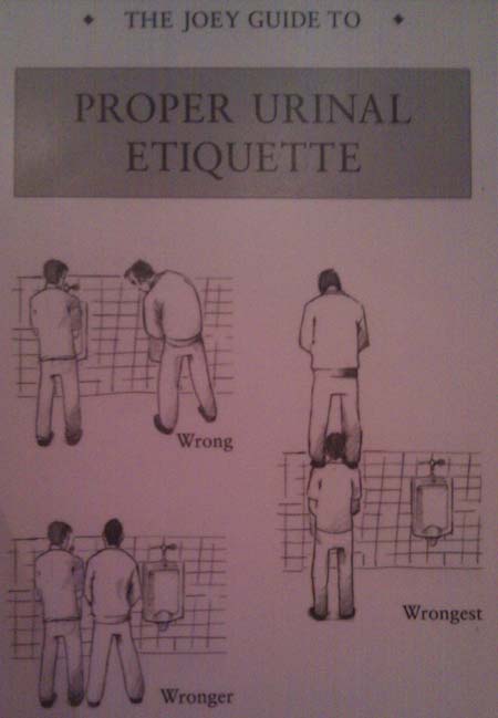 Life in the Shadows: Proper Urinal Etiquette