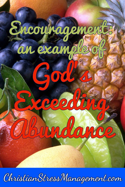Christian Stress Management: Encouragement: An Example of God's ...