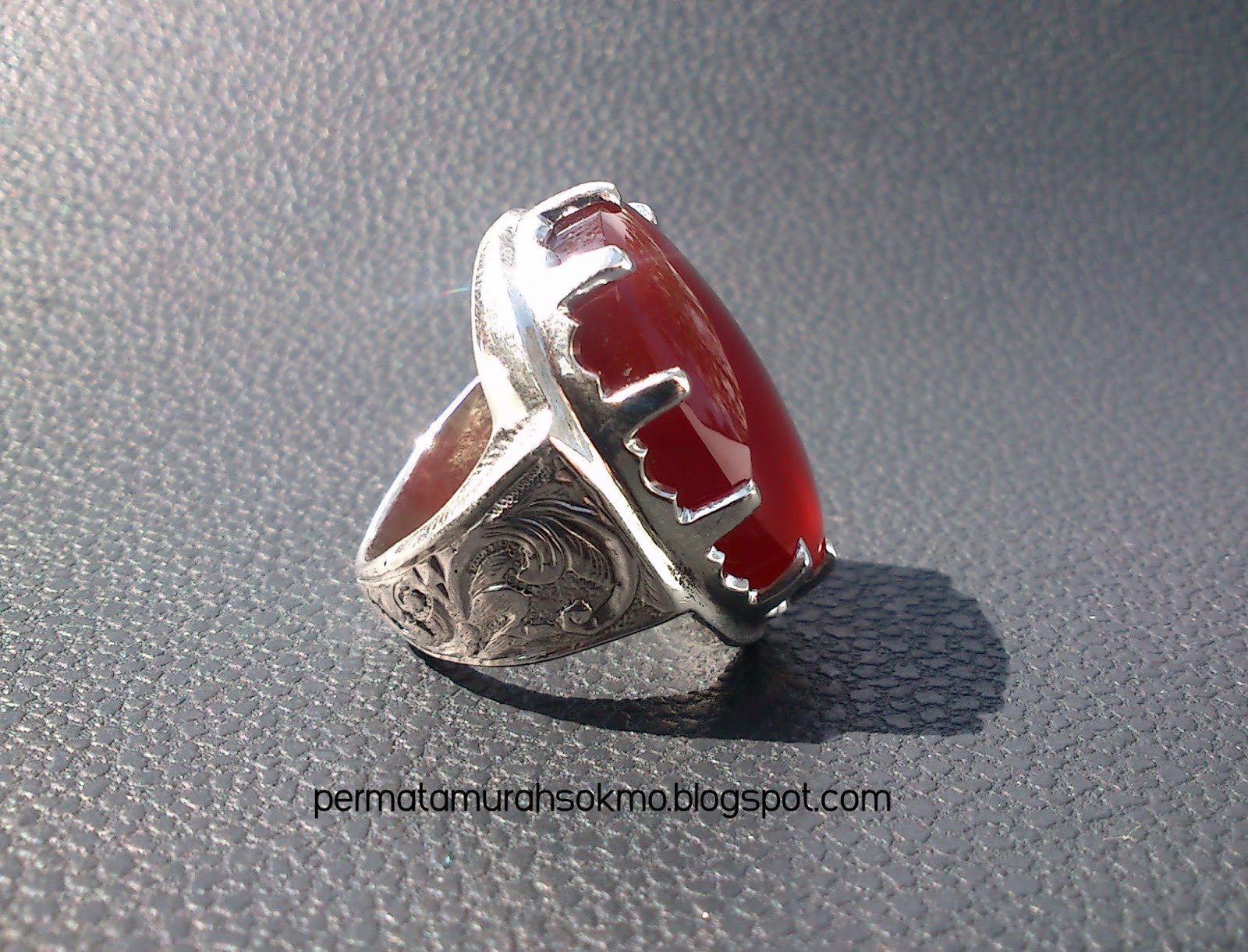 PERMATA MURAH SOKMO: KOLEKSI VIP : CINCIN AKIK YAMAN MERAH DARAH ASLI ...