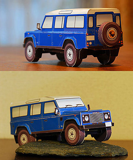 Papercraft - Defender Land Rover - Papercraft4u | Free Papercrafts ...