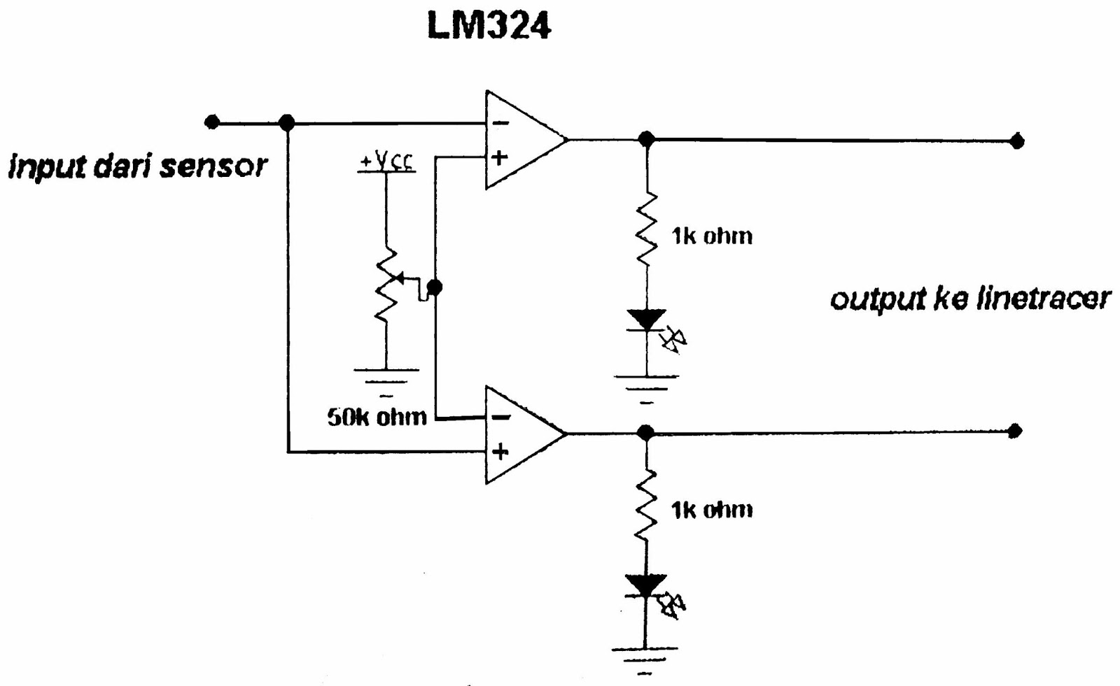 HKA Education: ROBOT LINE TRACER ANALOG / LINE FOLLOWER