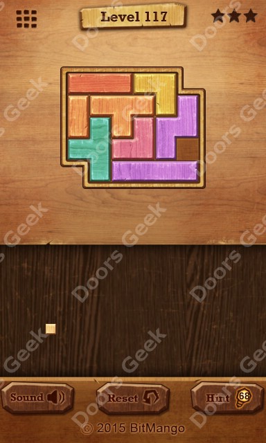 Wood Block Relax Level 117 Solution ~ Doors Geek