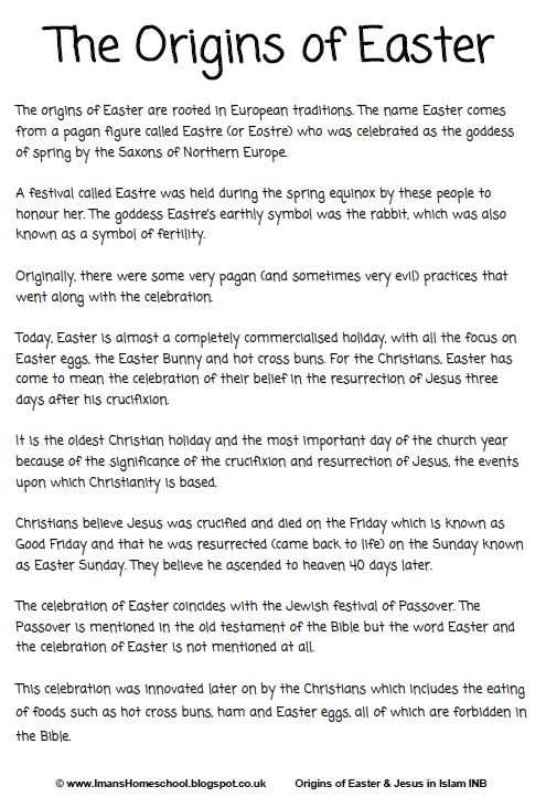Iman's Home-School: The Origins of Easter & Jesus in Islam ~ Unit Study ...
