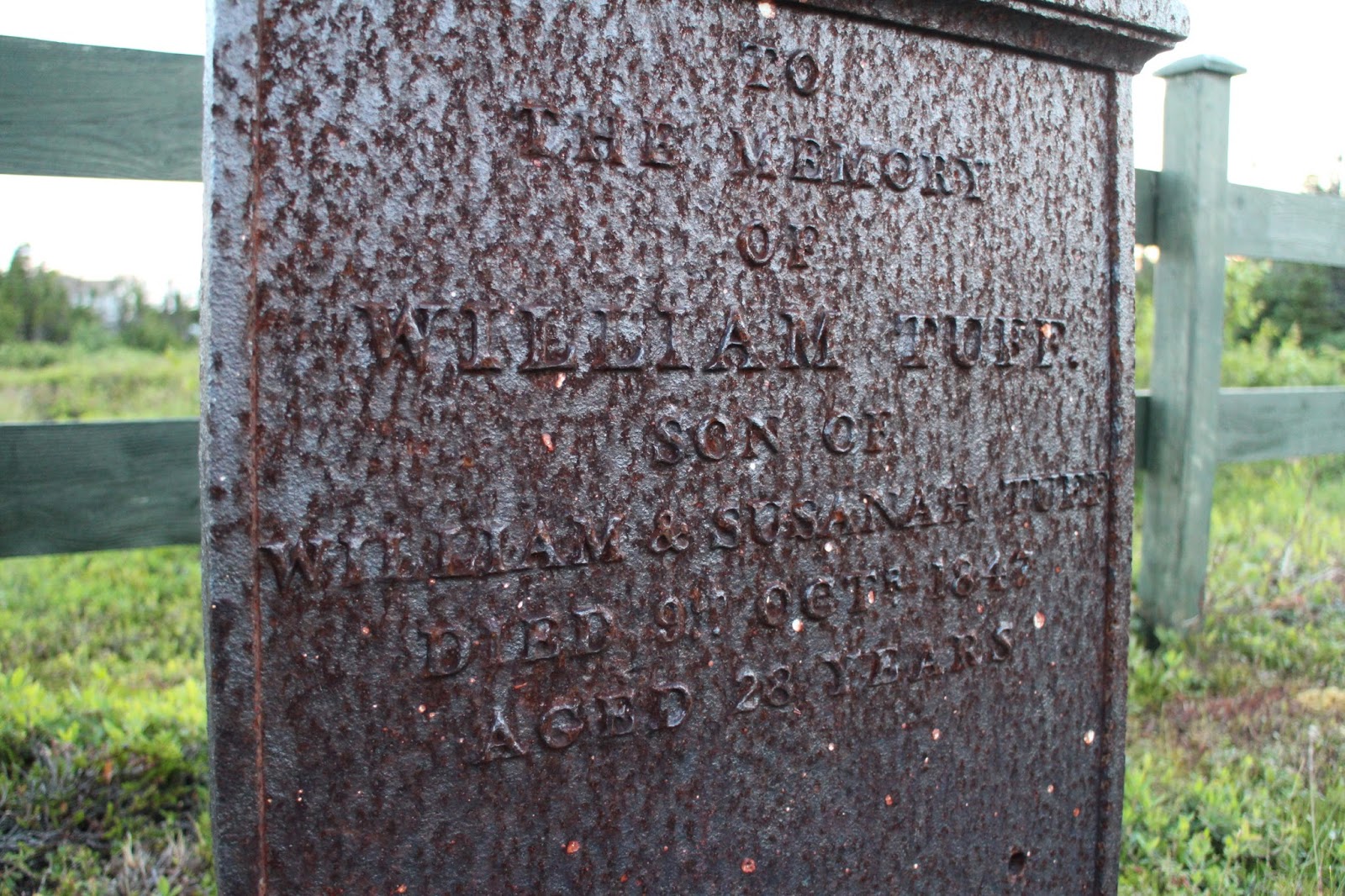 ICH Blog: Do You Know of Any Metal Grave Markers in Newfoundland and ...