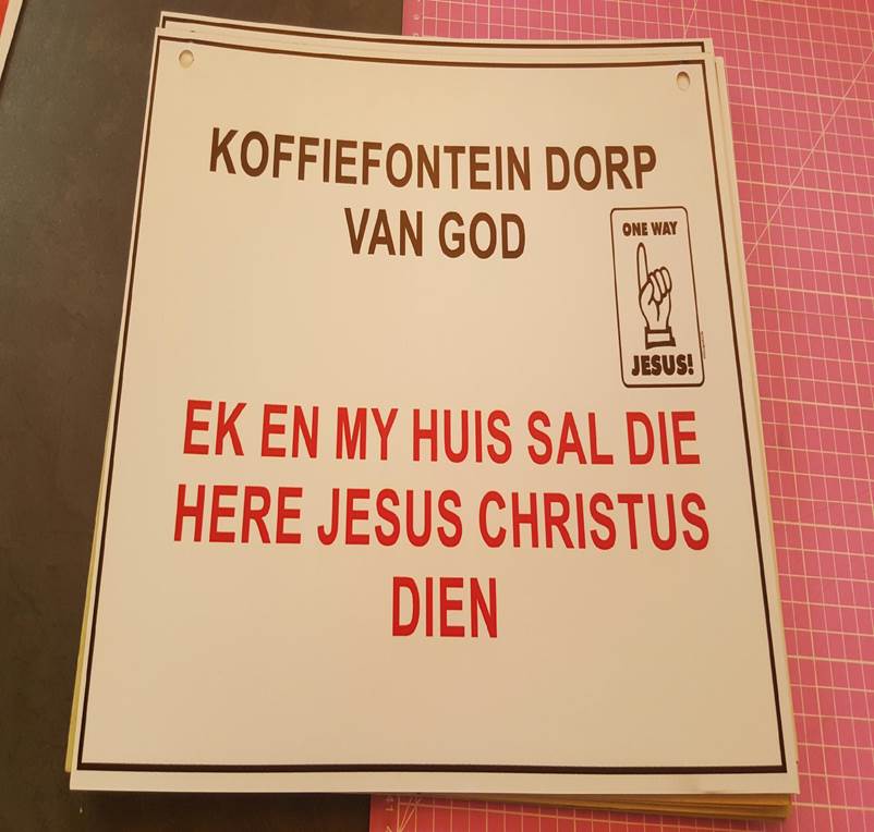 Lifting Jesus Higher / Verhoog Jesus: Koffiefontein