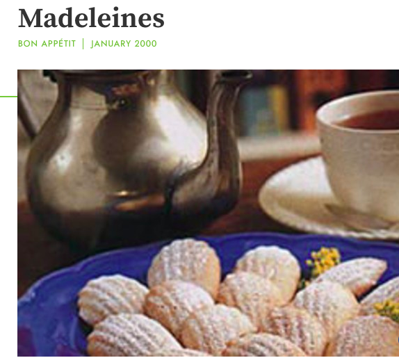 Mae's Food Blog: Proust