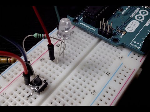 DinShaTECH: Arduino Tutorial # 7 - Push Button - Fading a LED (PWM)