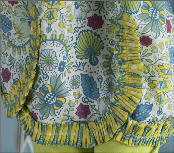 Sew Beautiful Blog: Sew a Swirl-of-Ruffles Hem Treatment!