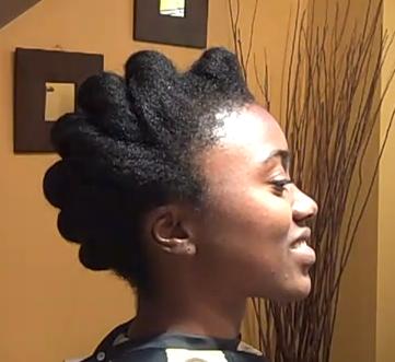 Naturally Beautiful Hair: Fold & Tuck Hair Style Tutorial