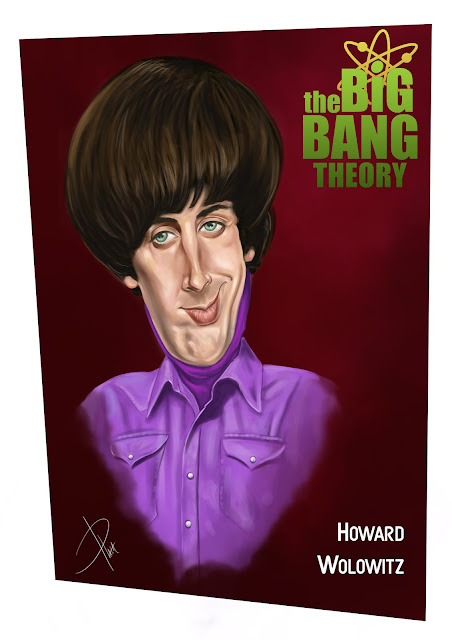 Howard Wolowitz Cartoon | Plaza ilustración
