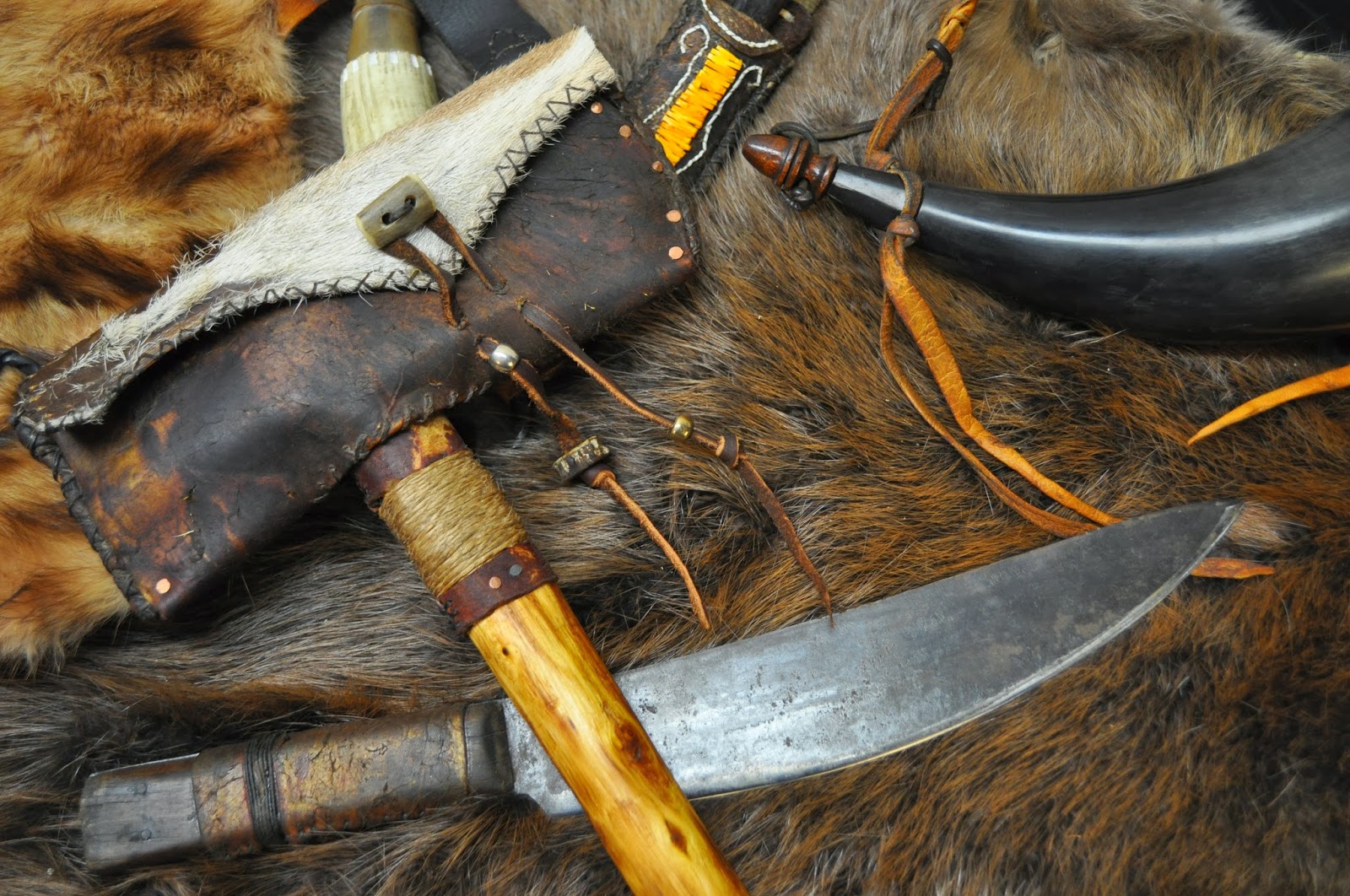 Skab Leatherworks: Tomahawk Baldric Rig