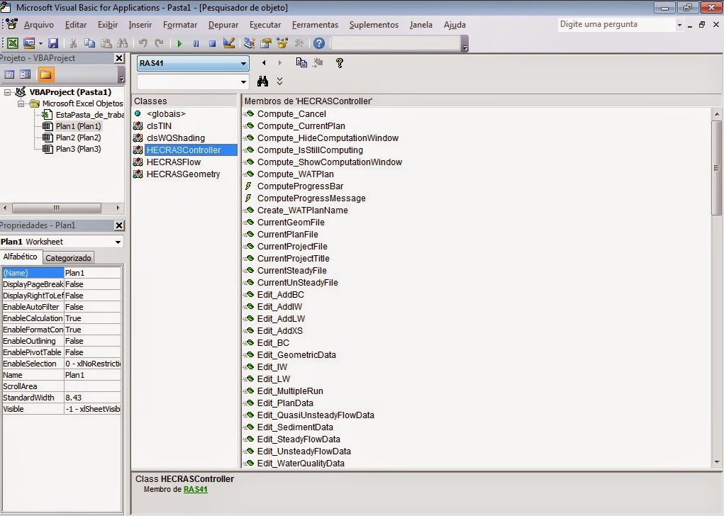 Fragmentos de Hidrologia: Aprendendo a usar o HEC RAS CONTROLLER