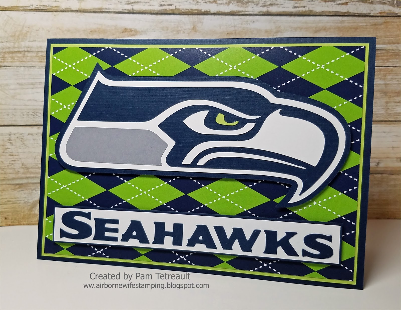 airbornewife's stamping spot: Seattle Seahawks Handmade Cards for a ...