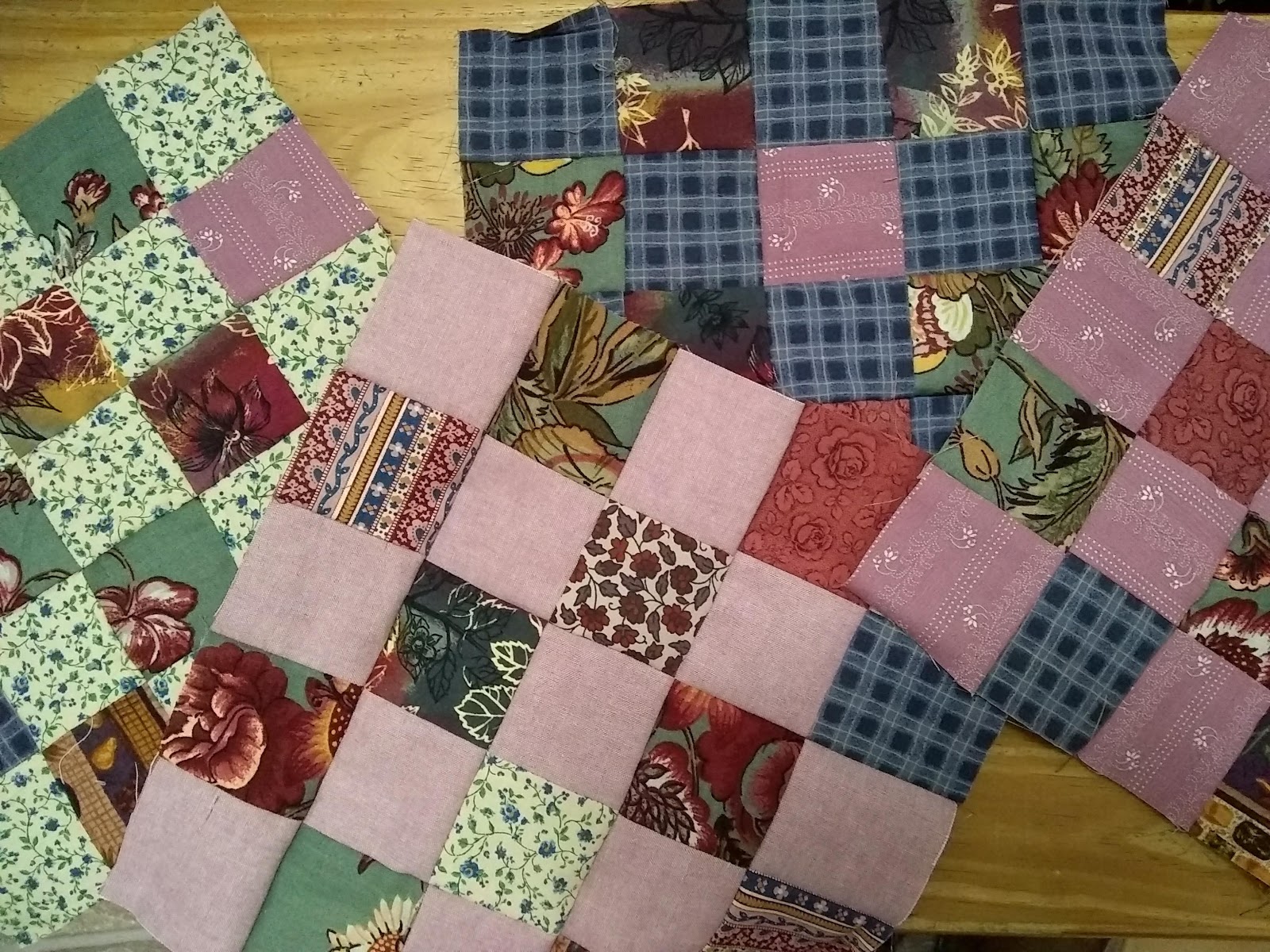 ProsperityStuff Quilts: 25-patch quilt in progress