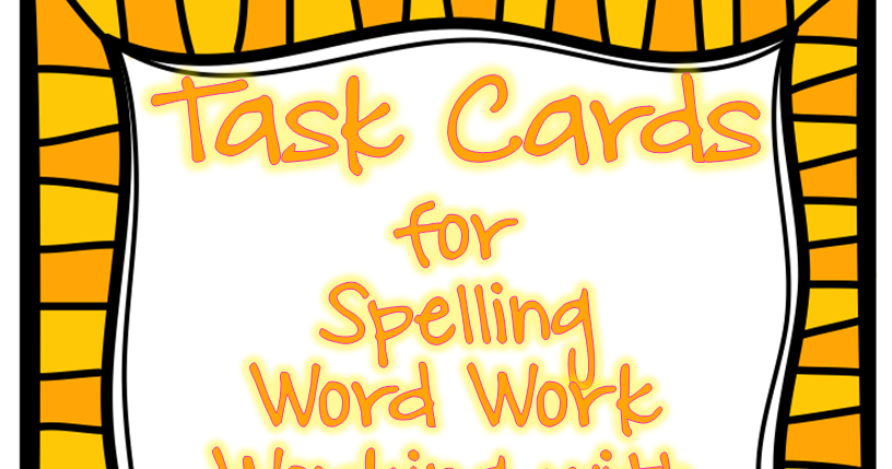 FREEBIE Time!! Spelling Task Cards to help #colorizeyourclassroom ...