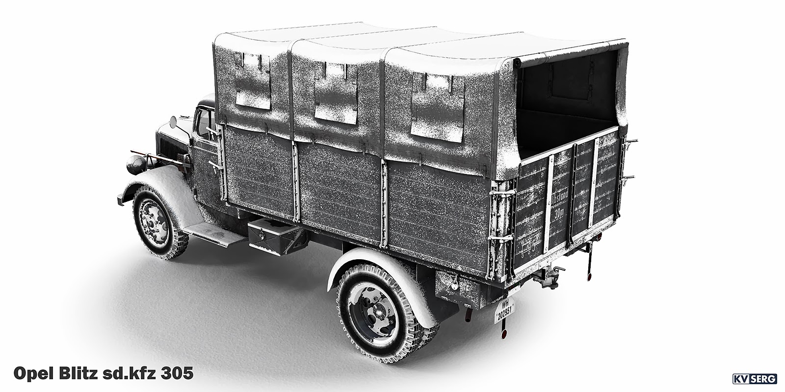 KVSERG ART: Opel Blitz 3 ton Sd.Kfz 305