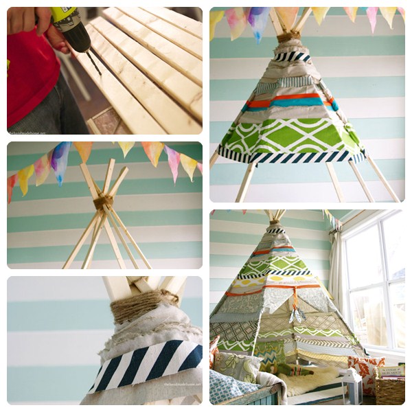 do it yourself: Making an Indian teepee unstitched