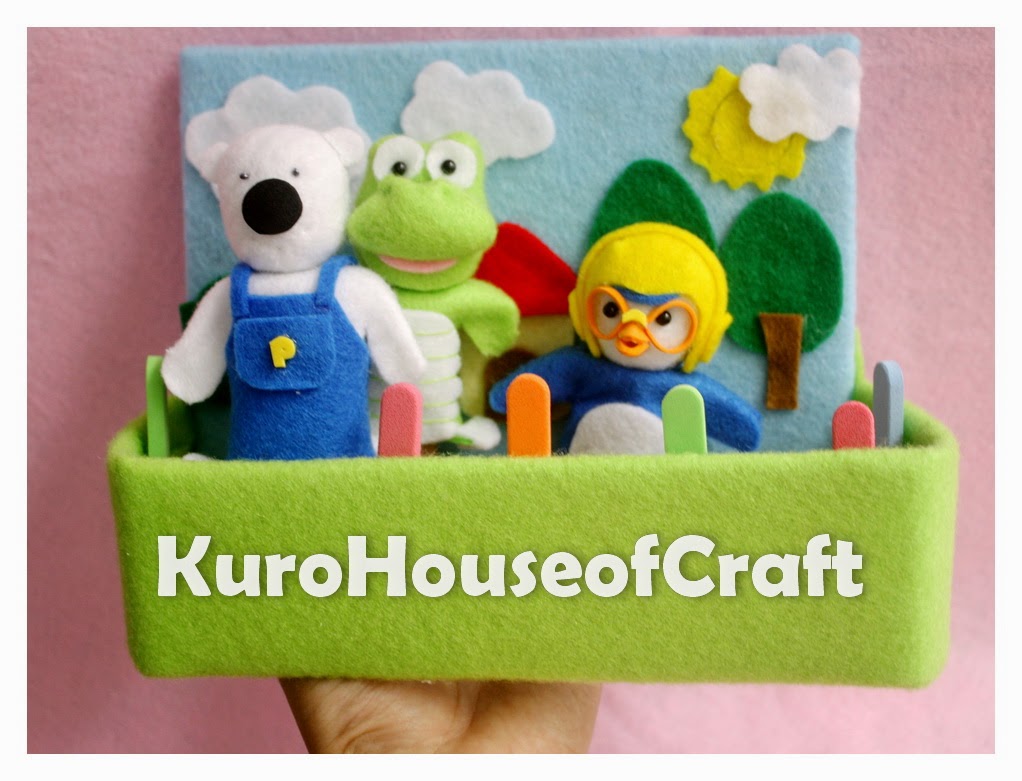 KuroHouse of Craft: Pororo and friends Clay Figures { Cake Topper }
