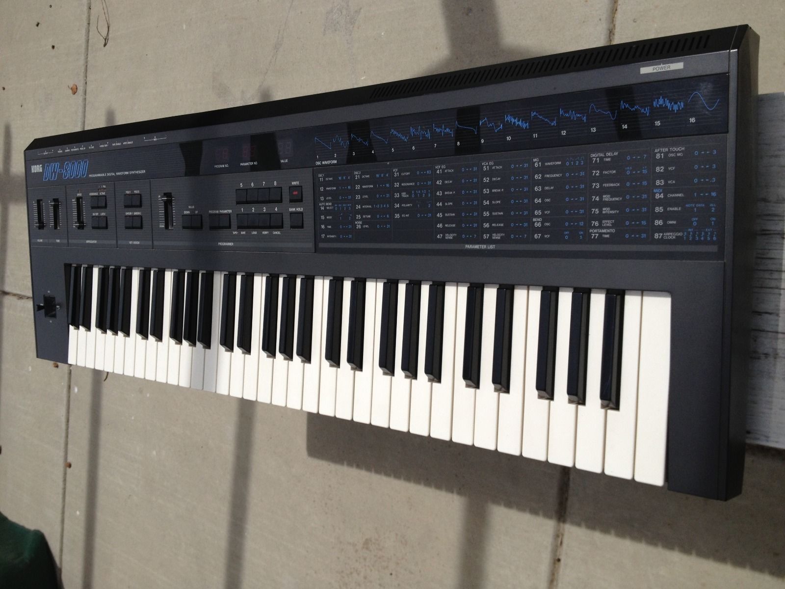 MATRIXSYNTH-B: Vintage Korg DW-8000 Keyboard Synthesizer SN 006308