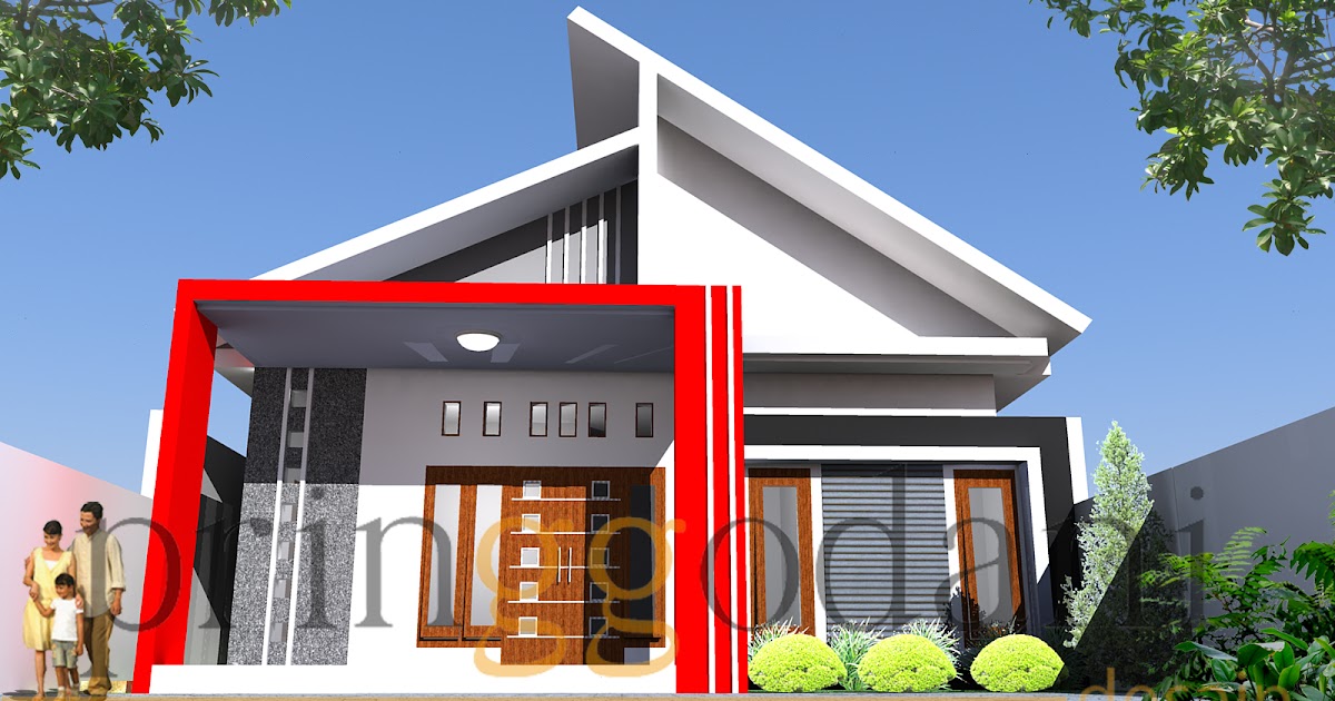 Model Rumah Minimalis Warna Merah | Desain Rumah Modern