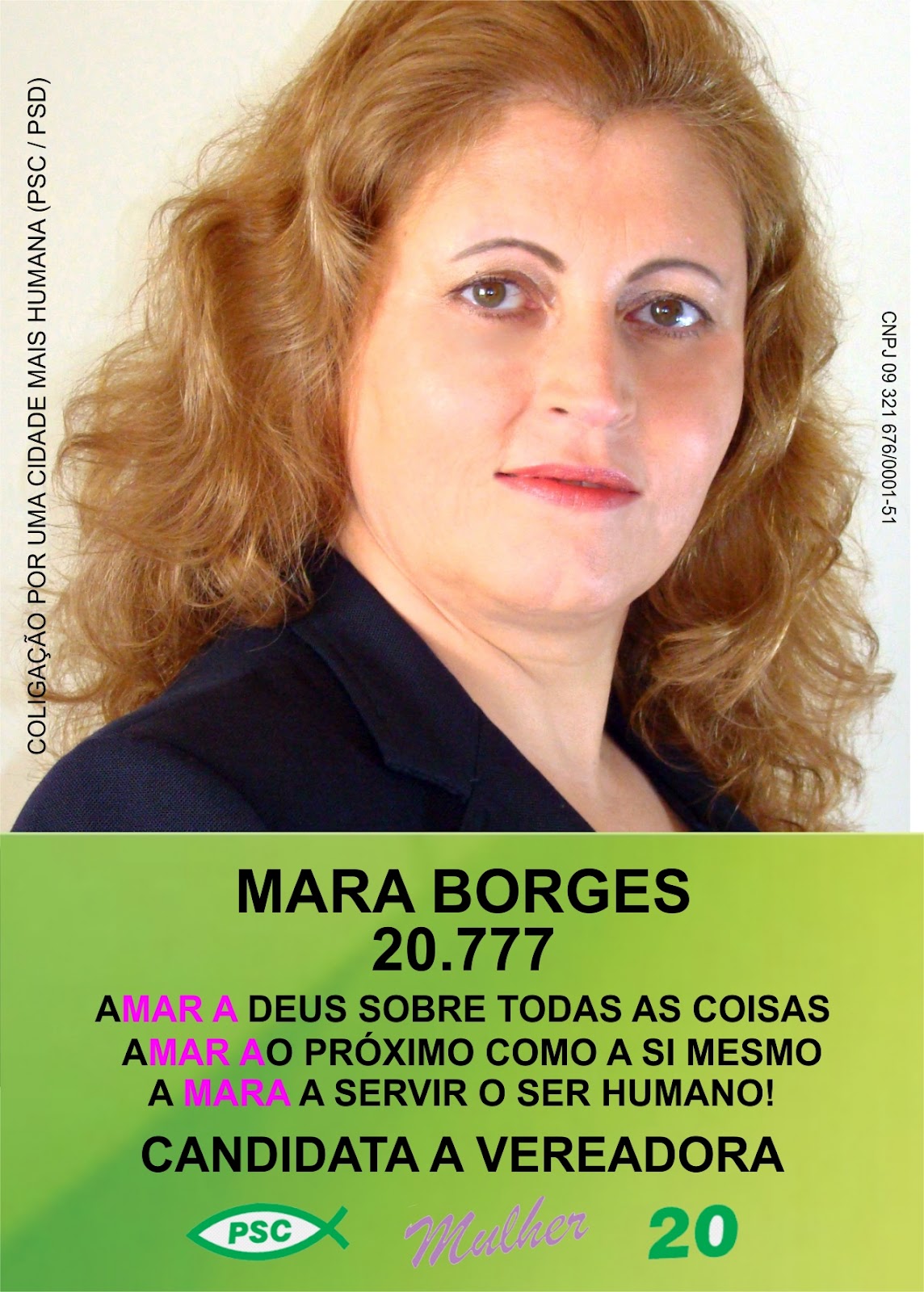 Mara Borges 20777: FOLDER CAMPANHA VEREADORA 2012