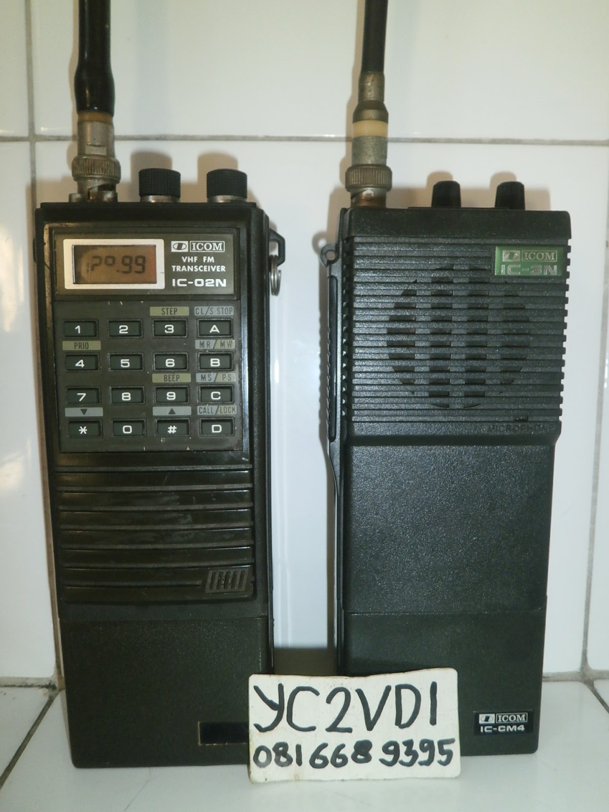 Sinar Agung ( Y C 2 V D I ): HT ICOM IC 02N MADE IN JAPAN - BAGUS ...