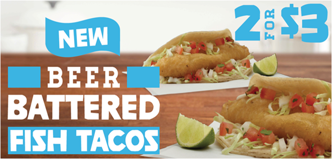 News: Del Taco - New Beer Battered Fish Tacos | Brand Eating