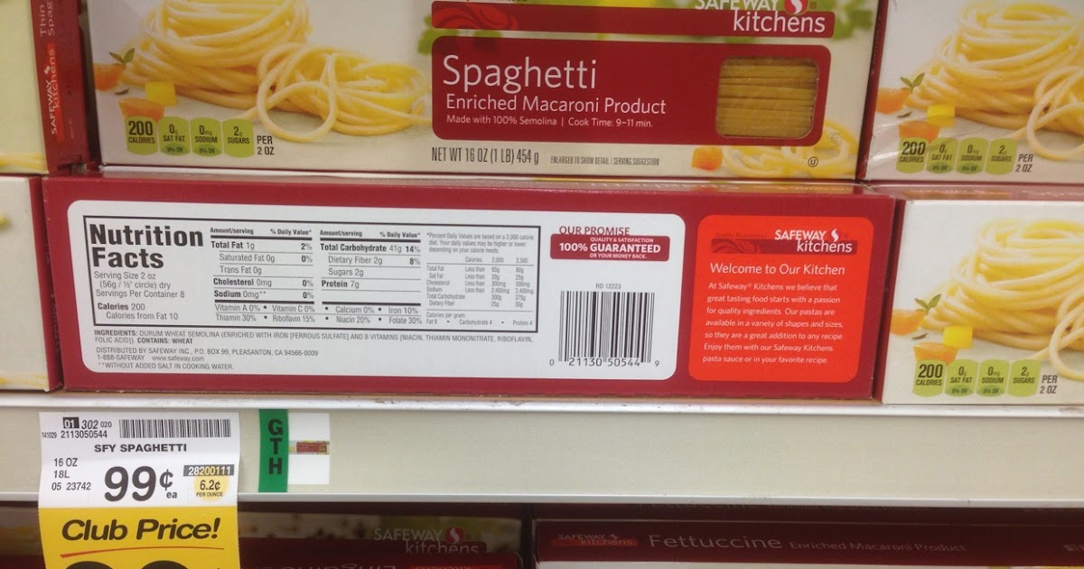 Healthy Grocery: Spaghetti, Safeway Kitchens - Safeway