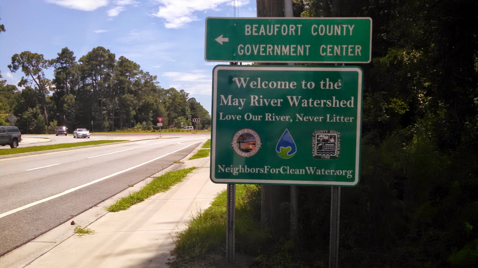 Neighbors for Clean Water: May River Watershed Road Signs