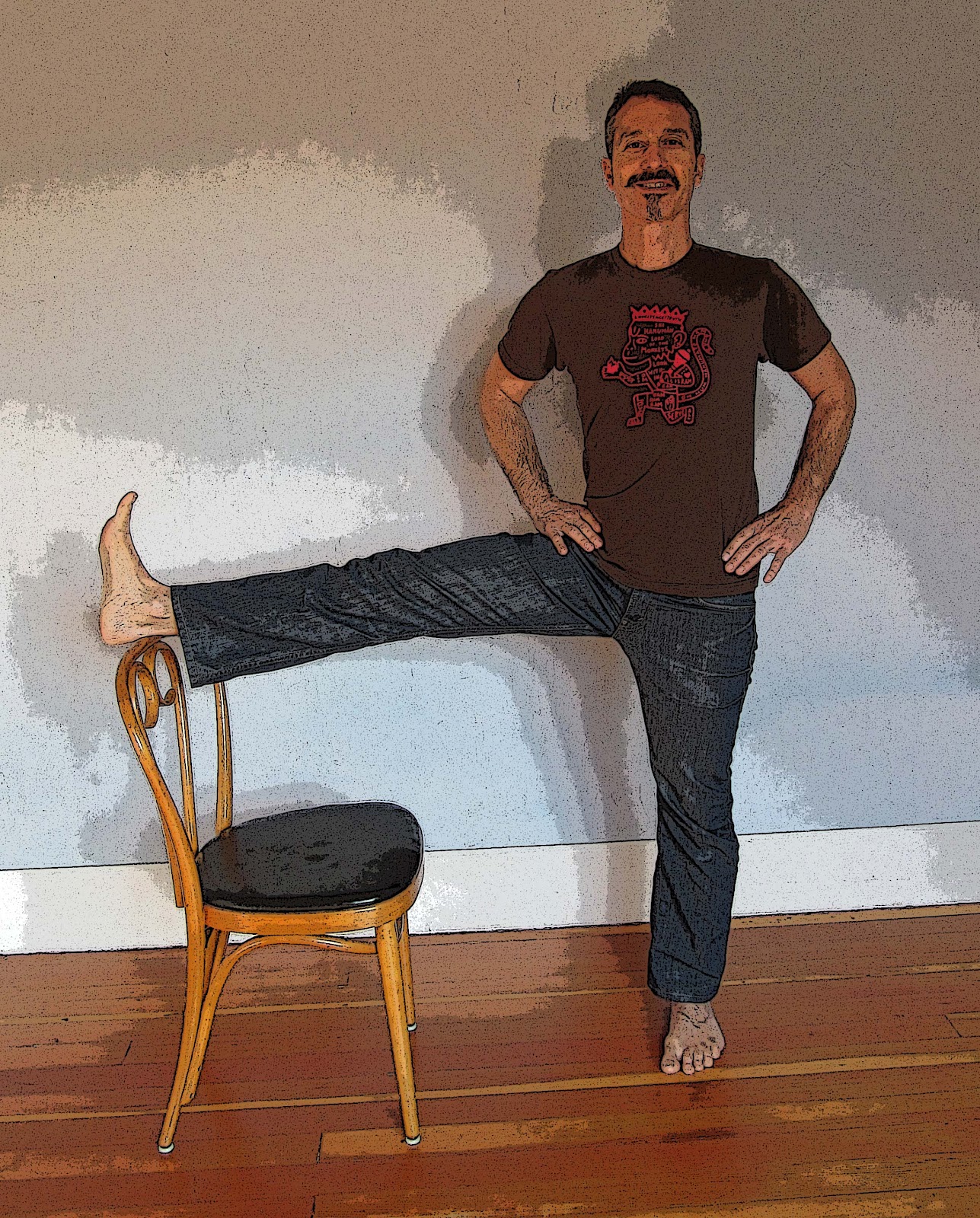Featured Pose: Standing Leg Stretches ~ multiple fitness