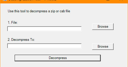 Script - Unzip cab and zip files