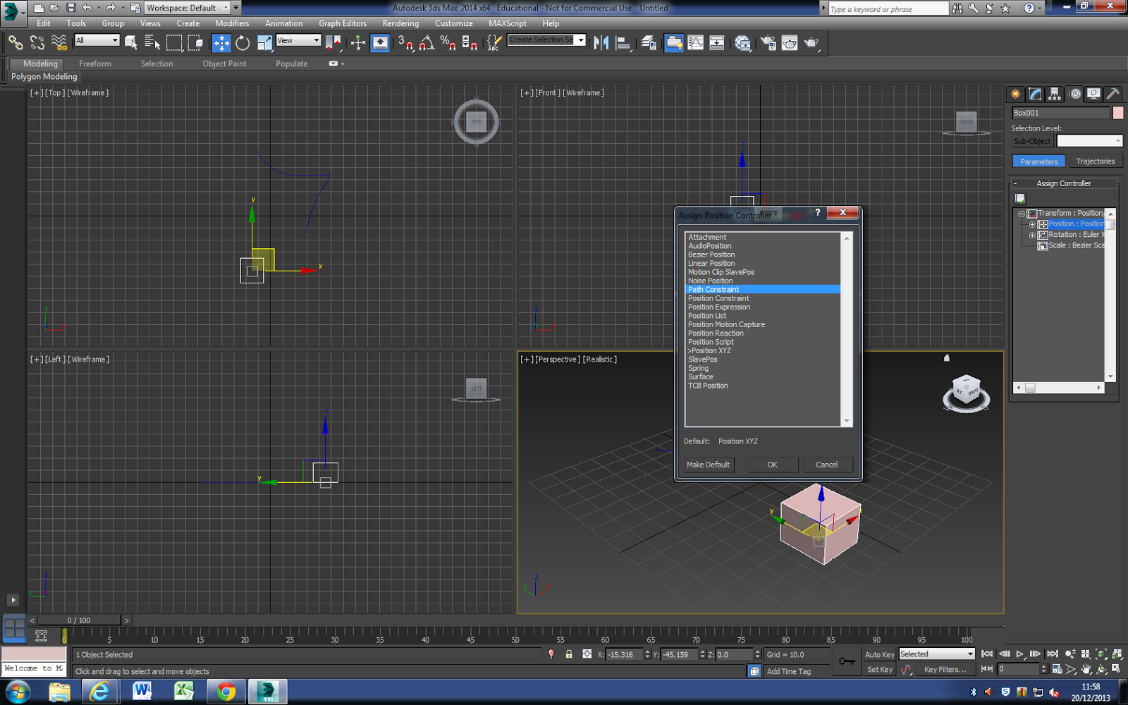 3D Modeling and Animation: Key frame animation