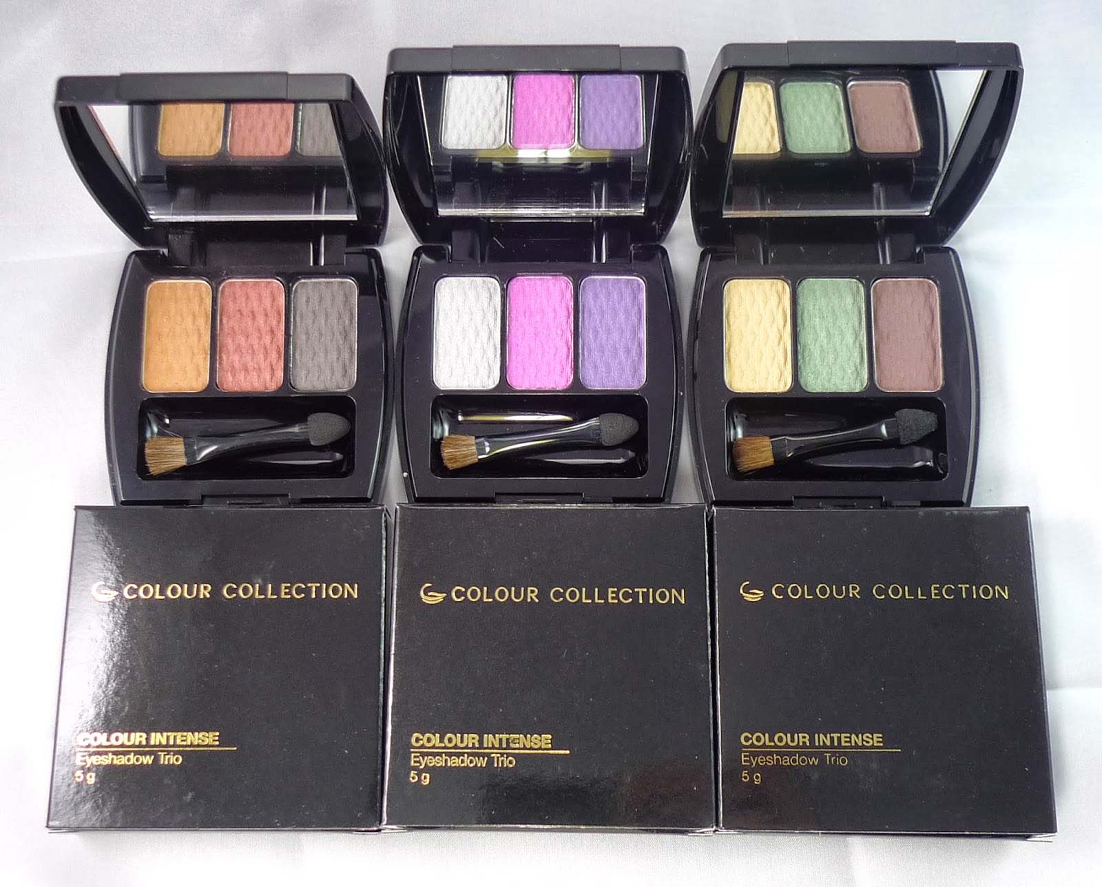 Colour Collection Colour Intense Eyeshadow Trio Review + Swatches