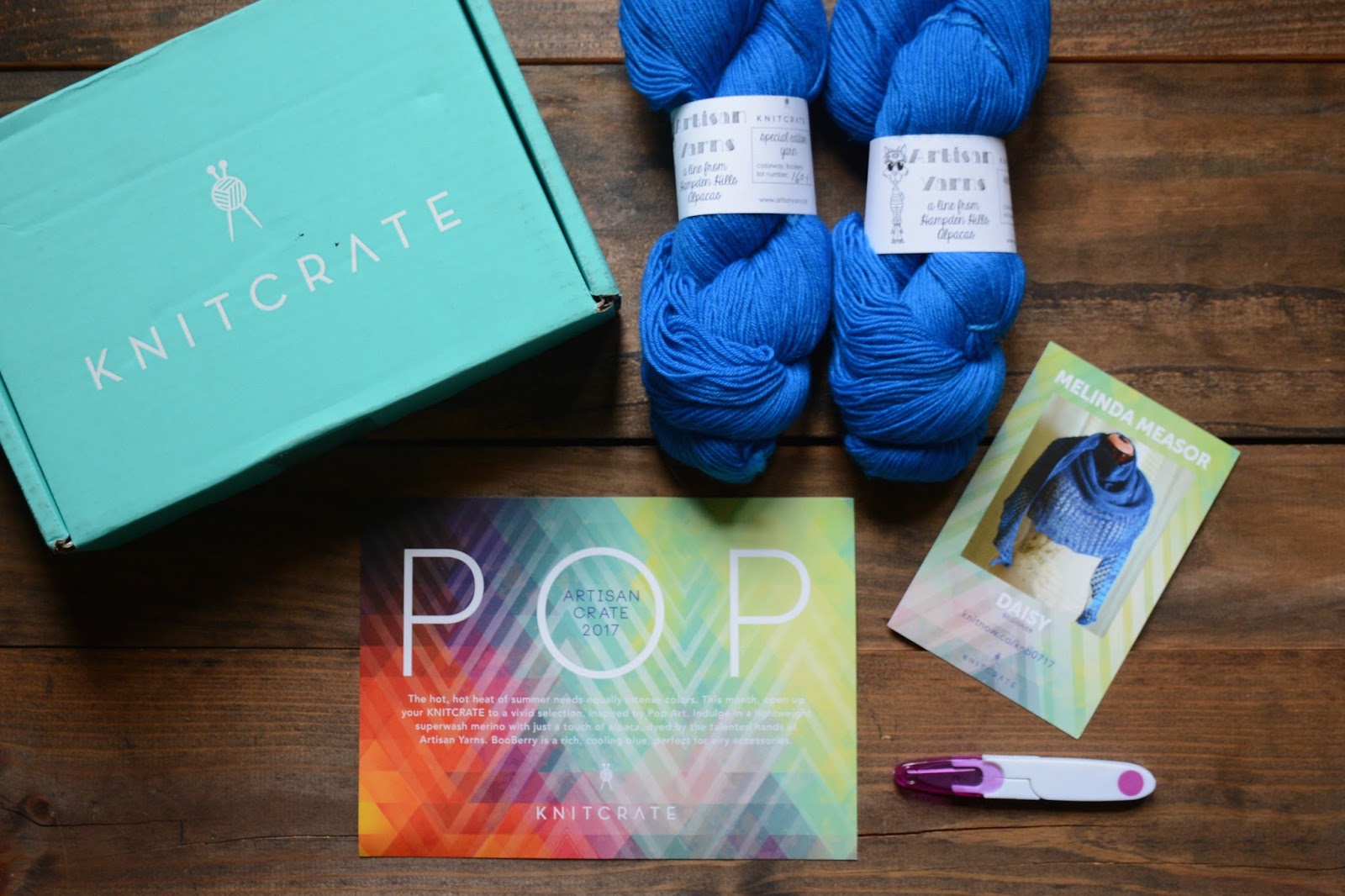 july knitcrate - a Friend to knit with