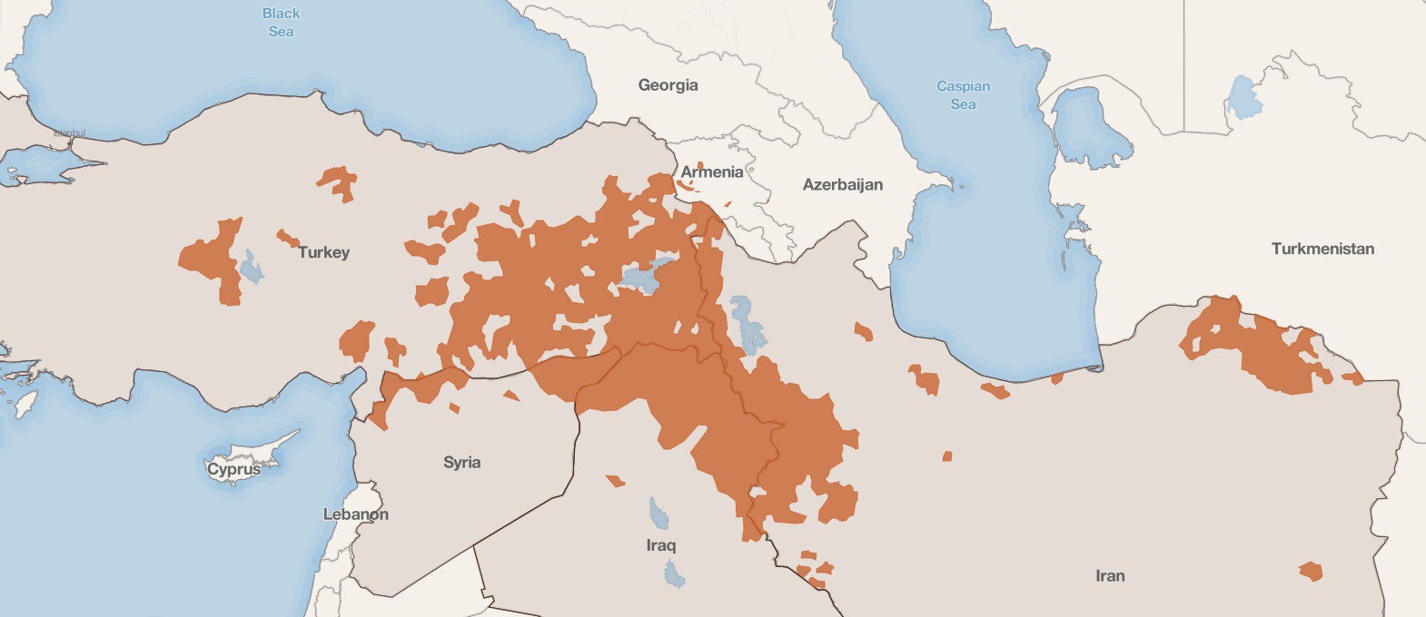 The State of the Kurds - Vivid Maps