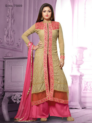 Stylish Plazo Suits Designs with New styles in 2017 - Sari Info