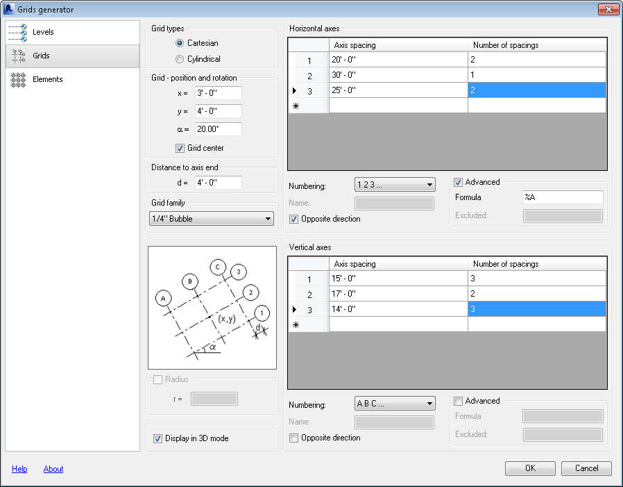 Revit Add-Ons: Grids Generator Add-in for Autodesk Revit 2014