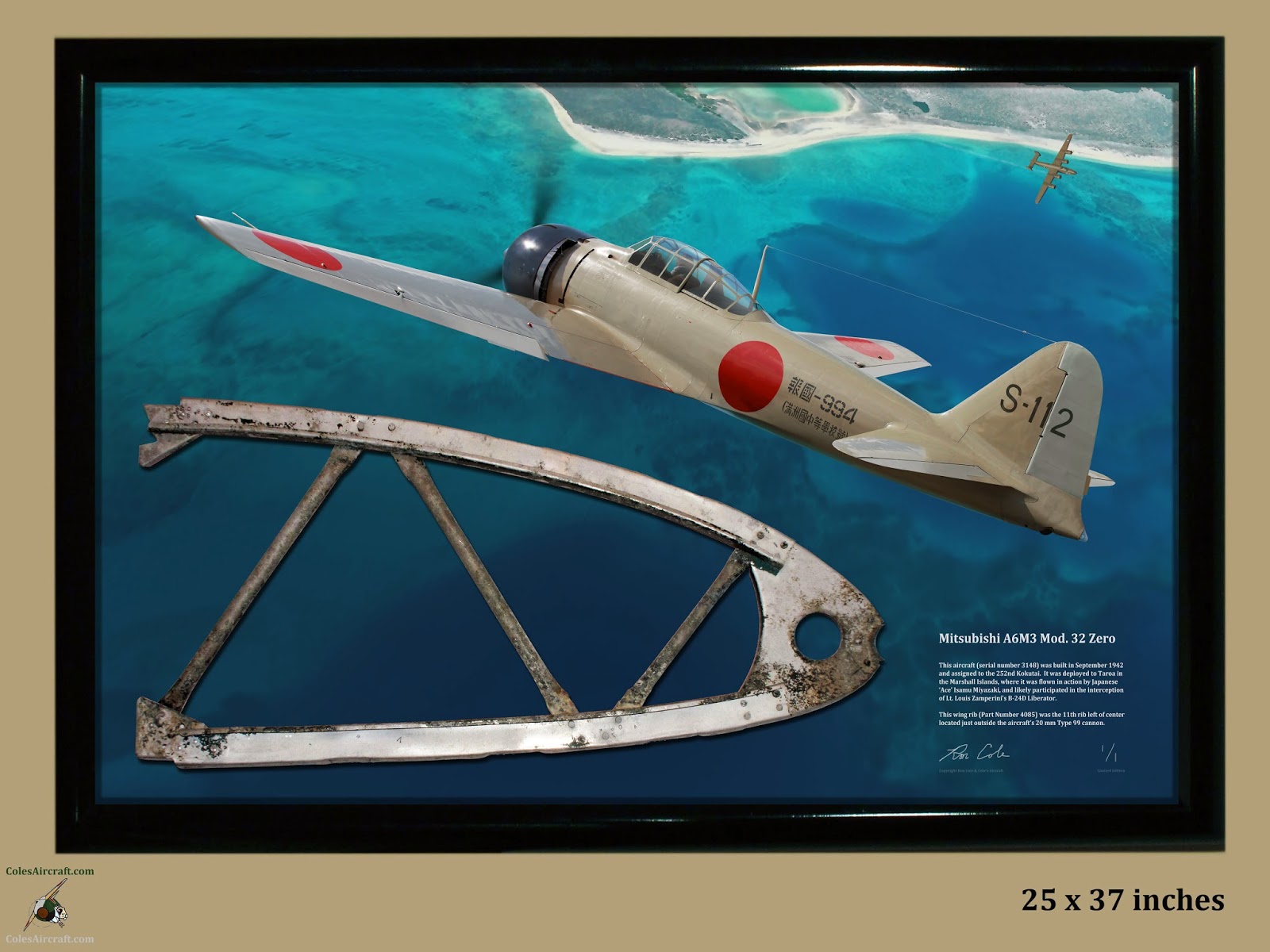 Aviation Art of Ron Cole & Cole's Aircraft: Selling Japanese Zero Parts