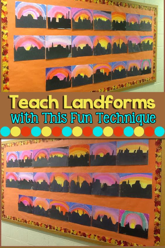 Shut the Door and Teach: Southwest Region Landforms Art