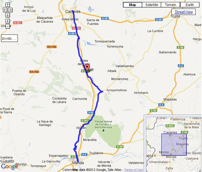 Lapsus... para la vida sana!: Etapa 5. Mérida - Cáceres