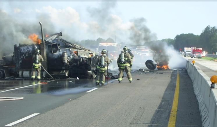 MEC&F Expert Engineers : A semi trailer truck's fuel tank exploded ...