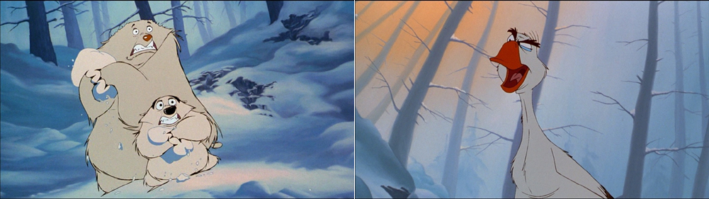 Colorful Animation Expressions: Bear Fight in the Snow